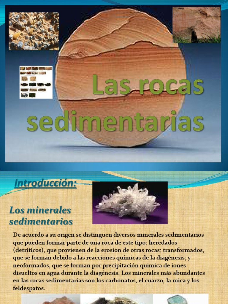 Las Rocas Sedimentarias | PDF | Roca sedimentaria | Roca (geología)