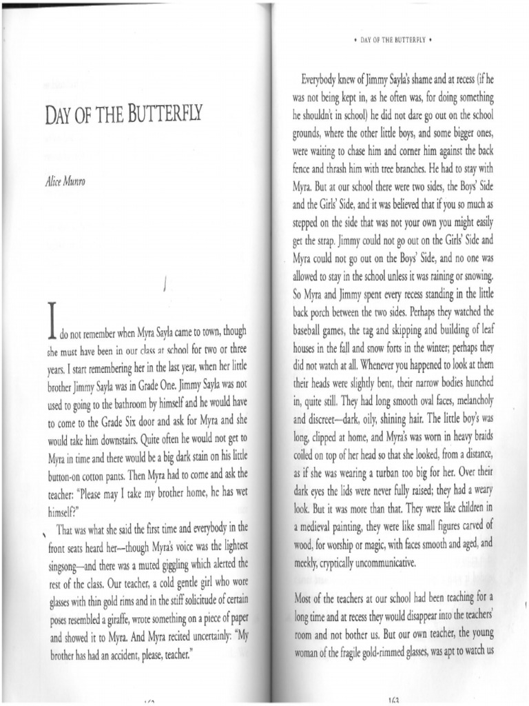 Day of The Butterfly Story | PDF