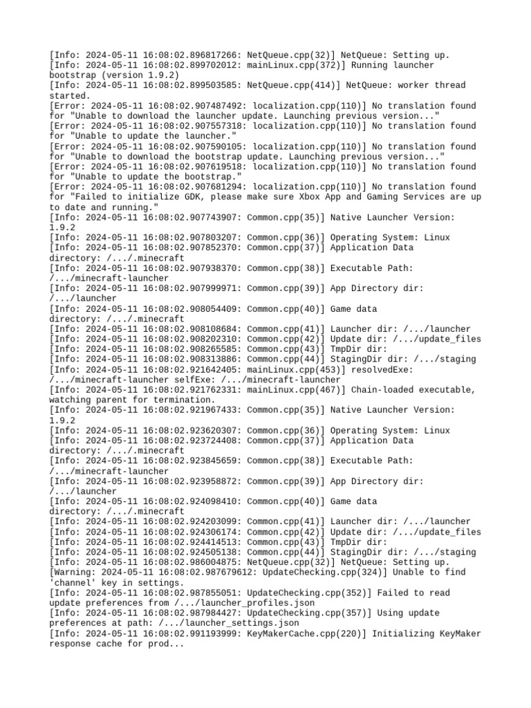 Minecraft Launcher Debug Log | PDF | Operating System Families | Computing Platforms