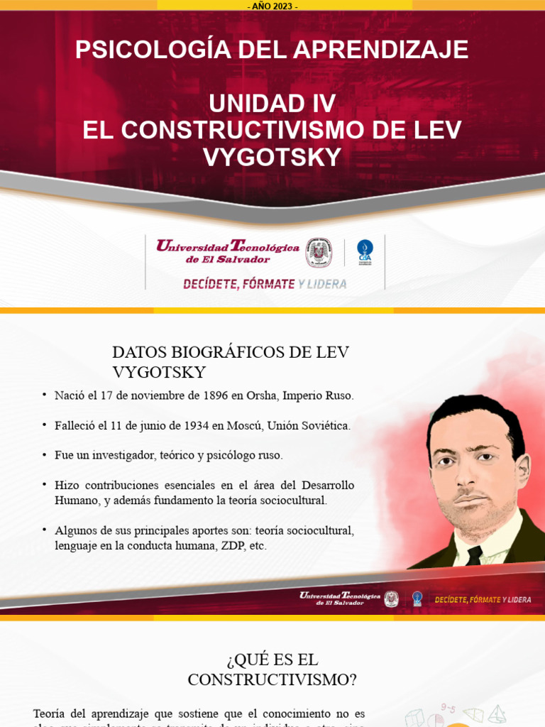 El Constuctivismo de Lev Vygotsky | PDF | Aprendizaje | Constructivismo ...