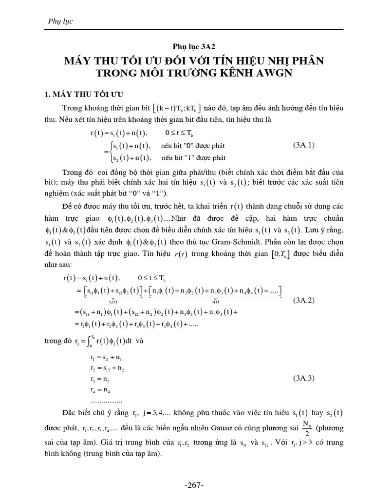Optimal Receiver AWGN | PDF