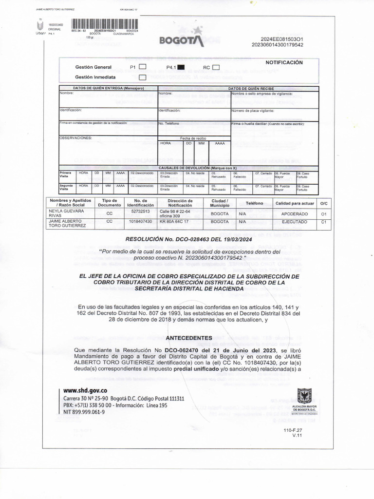 Resolucion Dco 028463 | PDF