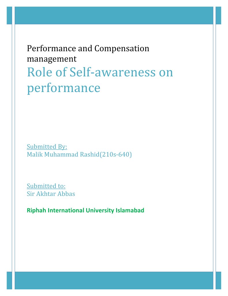 The Role of Self | PDF