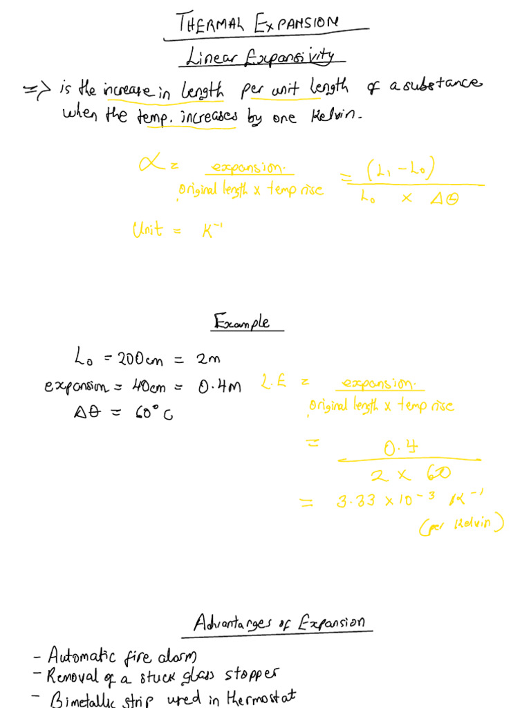 Thermal Expansion | PDF