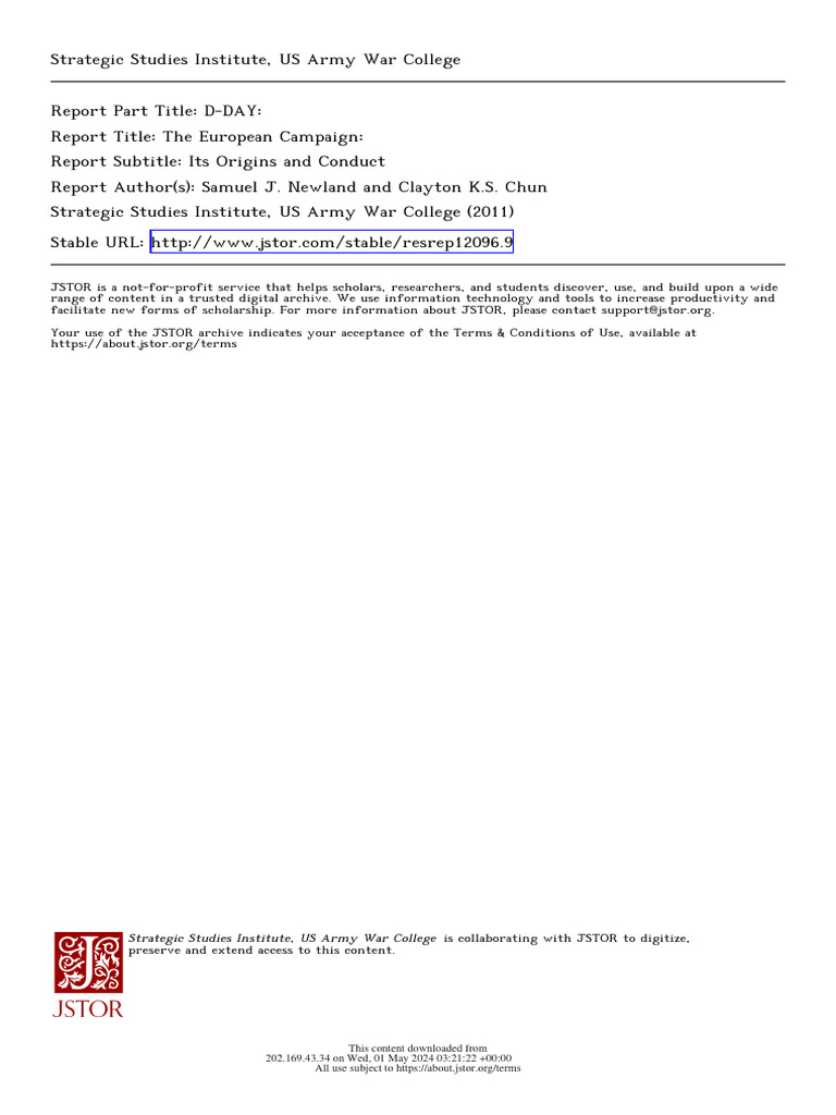 Chapter 4 D-Day - Planning and Execution | PDF | Operation Overlord | Normandy Landings