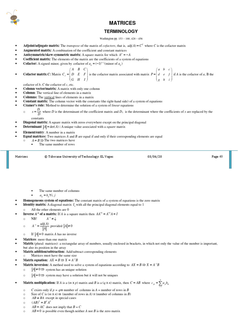 Complex Matrix Determinants Explained | PDF | Matrix (Mathematics ...
