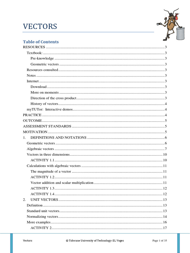 Theme 3 Notes Pdf Euclidean Vector Cartesian Coordinate System