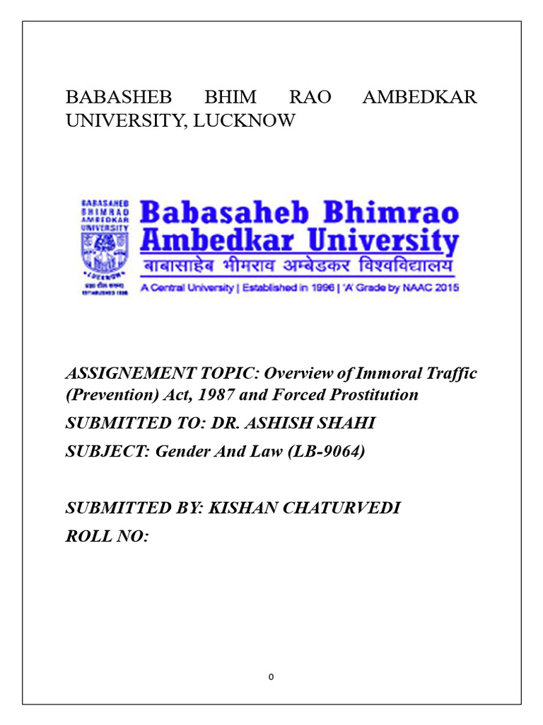 Overview of Immoral Traffic Act 1987 | PDF | Human Trafficking | Search ...