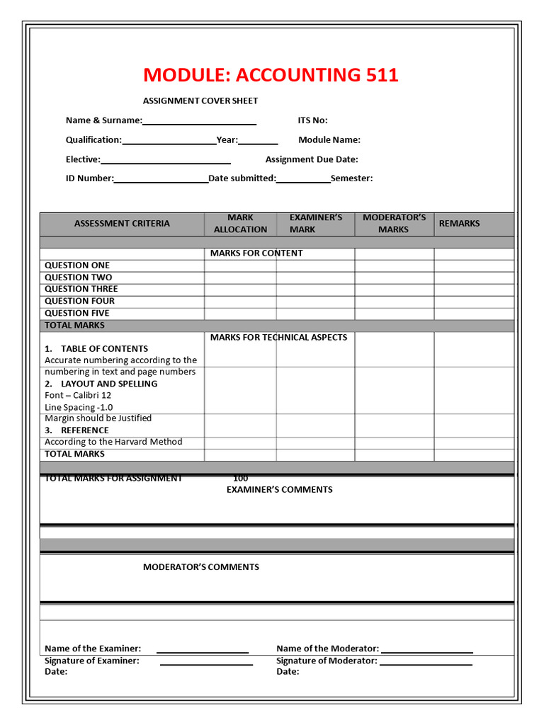 Acc 511 Assign 2024 | PDF | Debits And Credits | Business Economics