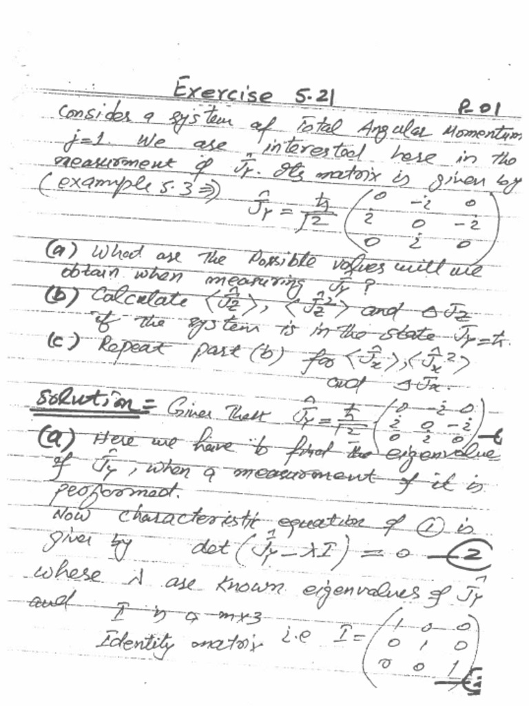 Eigenvalue Problem Corrected Pdf