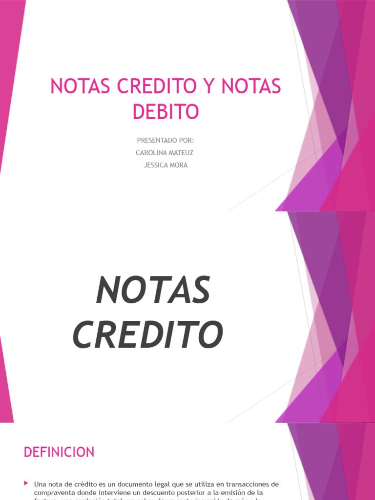 Notas Credito y Notas Debito | PDF | Contabilidad | Factura