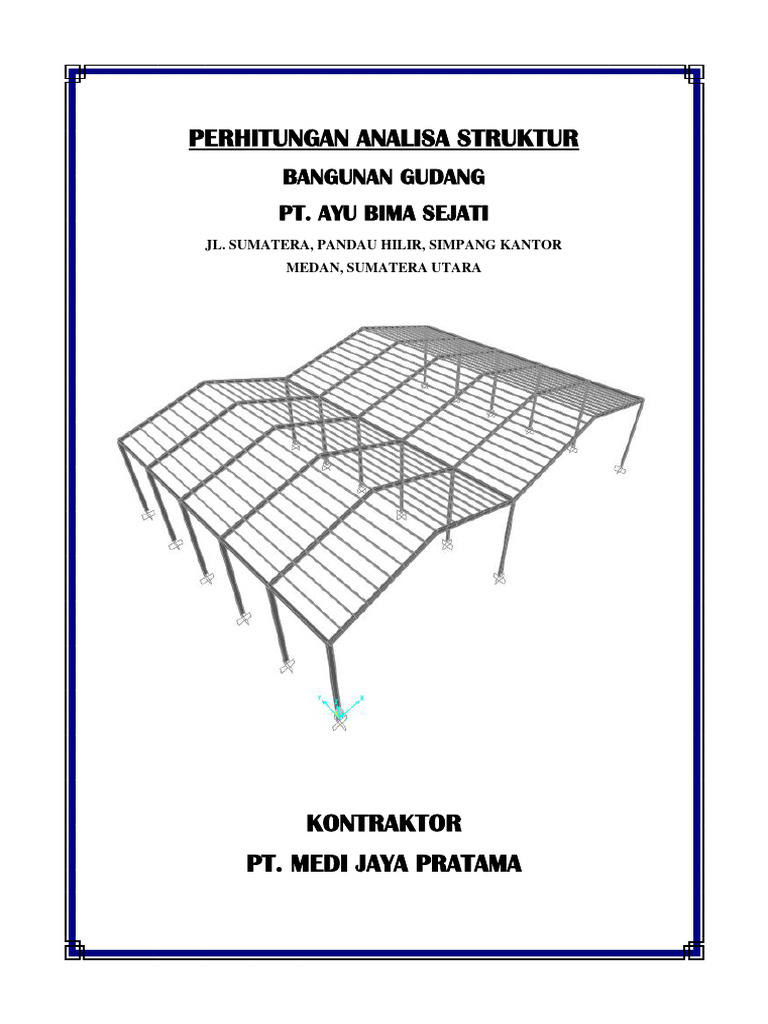 Laporan Struktur Gudang PT - Ayu | PDF