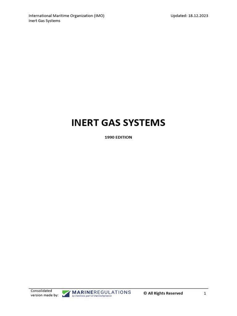 Inert Gas Systems 2023 | PDF | Valve | Oil Tanker