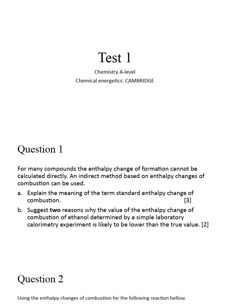 Test 1 Advanced Level | PDF | Teaching Methods & Materials | Science ...