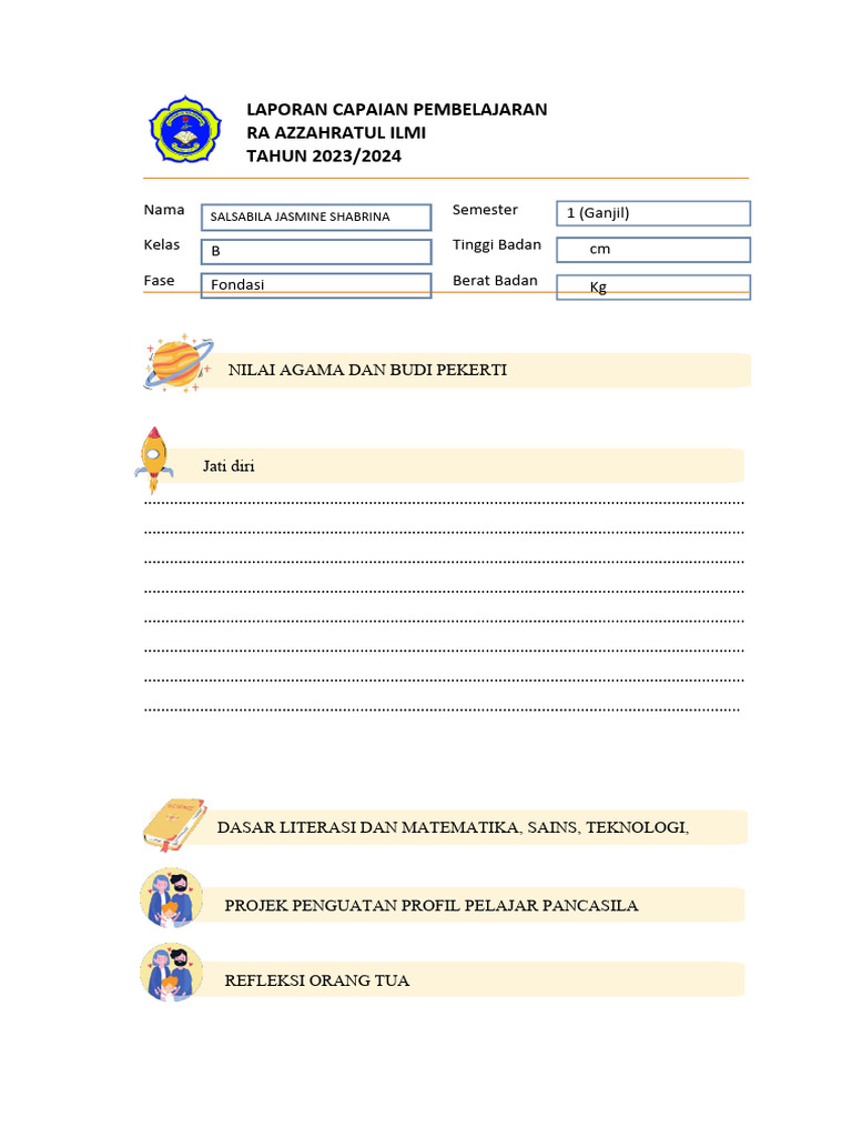 Laporan Capaian Pembelajaran | PDF