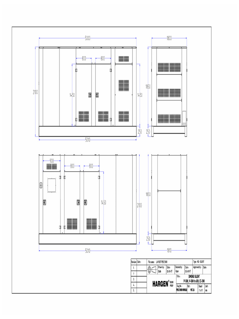 GENSET POLIKLINIK 2 LAYOUT PBS 5000 - 2017 Cust HG P 500s, V500-630s ...