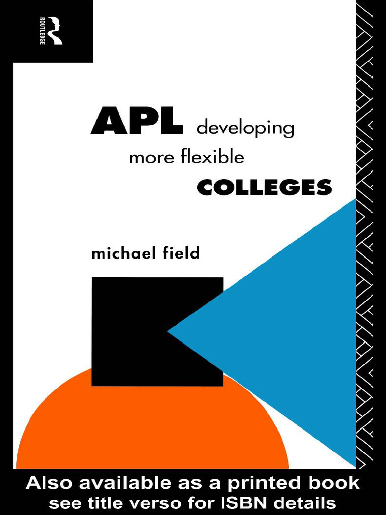 APL - Developing More Flexible Colleges | PDF | Learning | Vocational Education