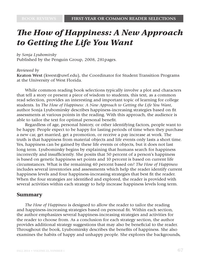 The How of Happiness | PDF | Happiness | Gratitude