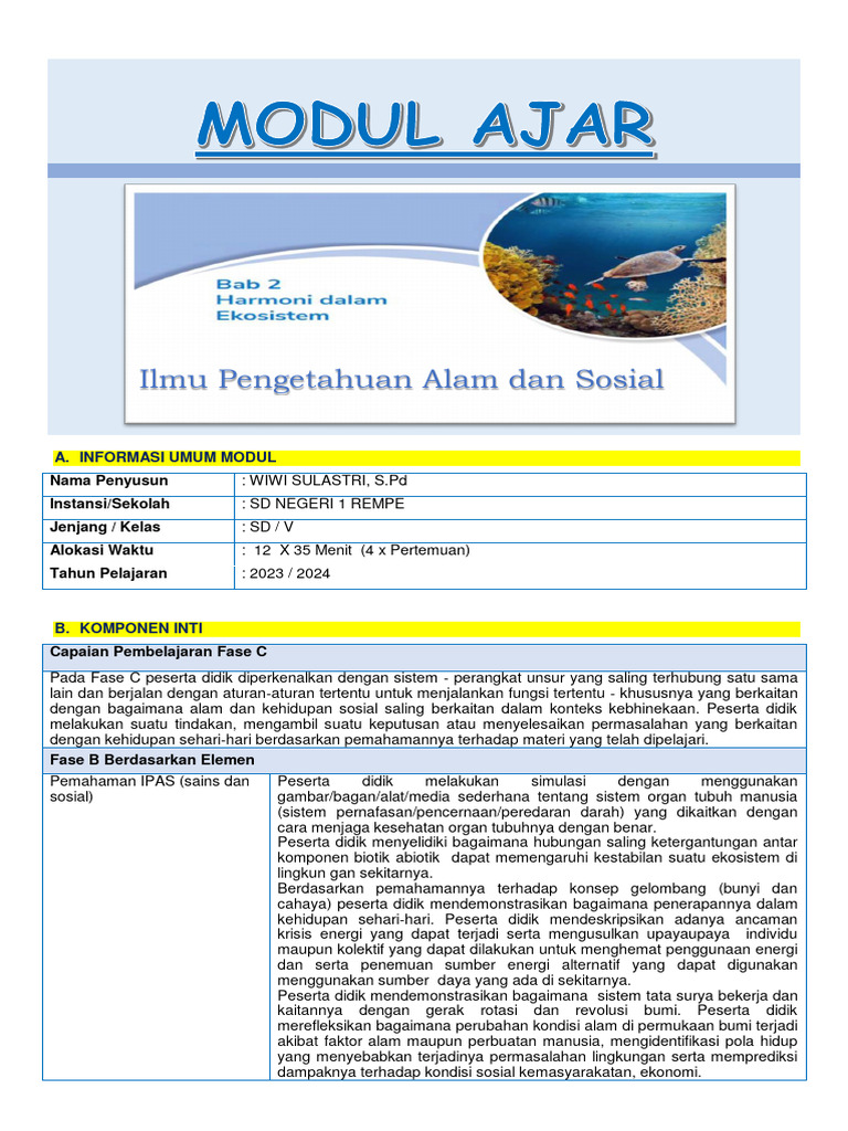 BAB 2 - MA IPAS Kls 5 | PDF | Sains & Matematika
