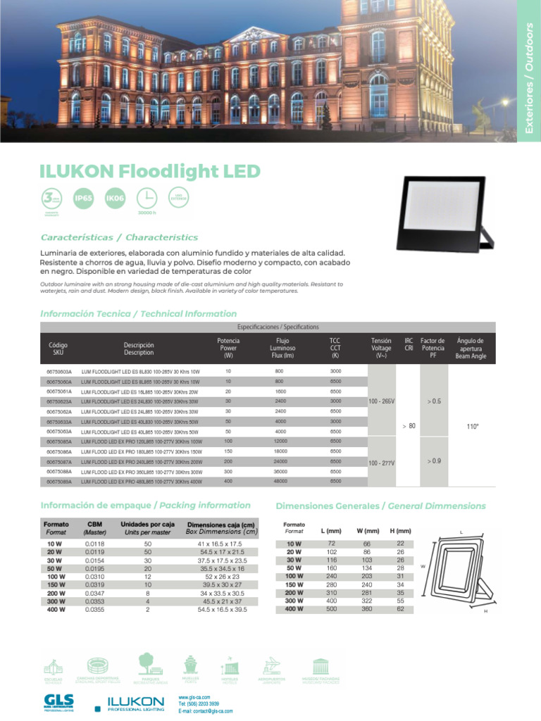Ilukon Floodlight Led | PDF