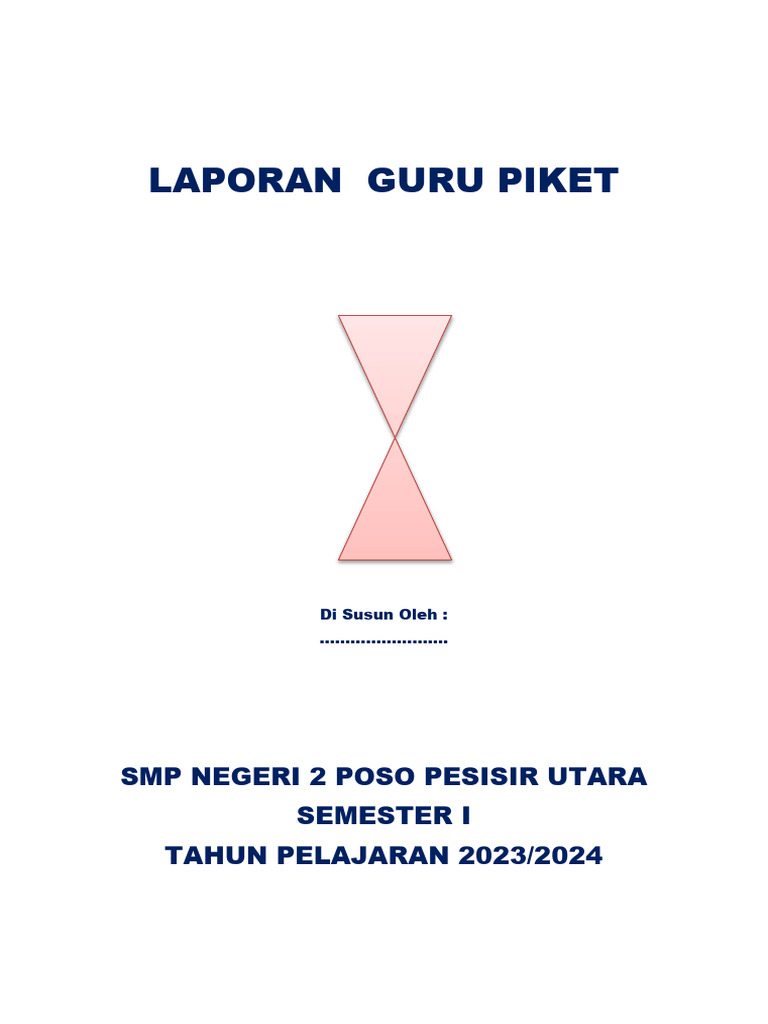 Laporan Tugas Guru Piket SMPN 2 Poso | PDF | Kesehatan Holistik