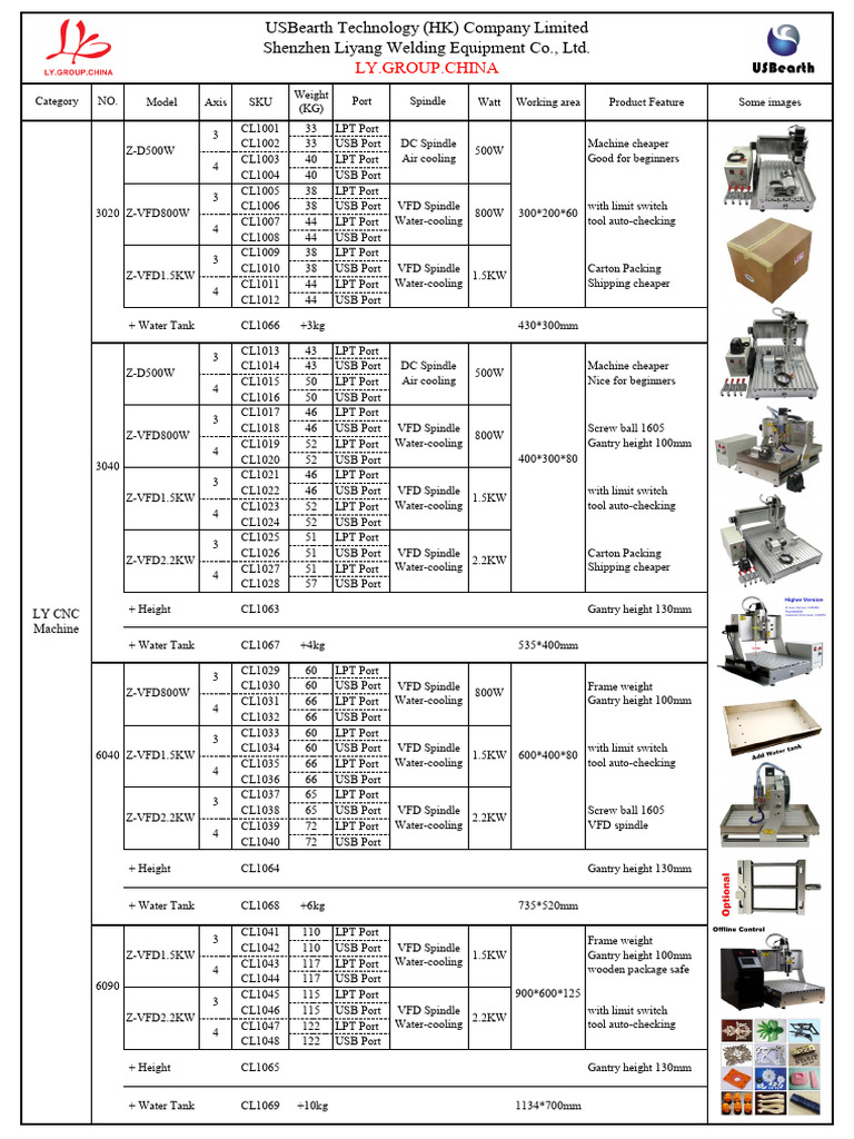 CNC Machine Catalogue-20211111-LY | PDF | Manufactured Goods