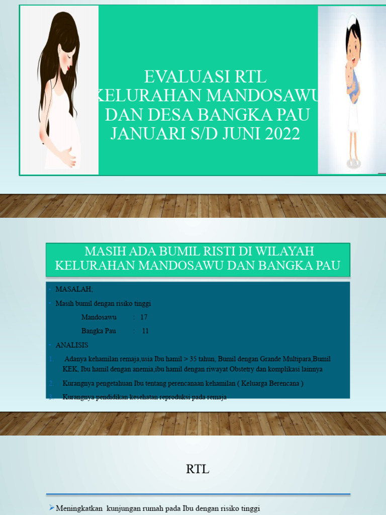 Evaluasi RTL KIA Mandosawu Dan B Pau | PDF | Kesehatan Holistik