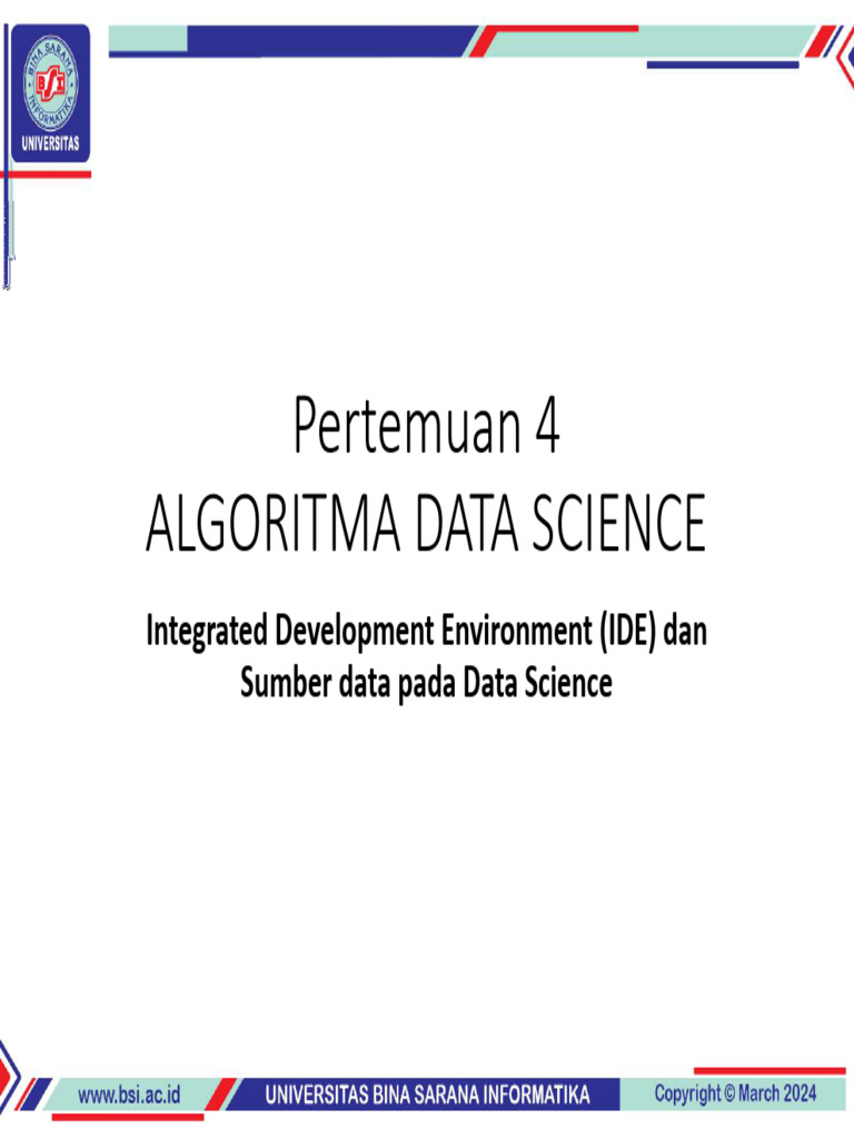 Pertemuan 4 - IDE Dan Sumber Data Pada Data Science | PDF | Seni