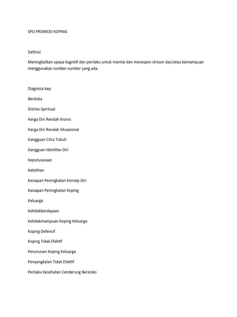 SPO PROMOSI KOP-WPS Office | PDF | Pengembangan Diri