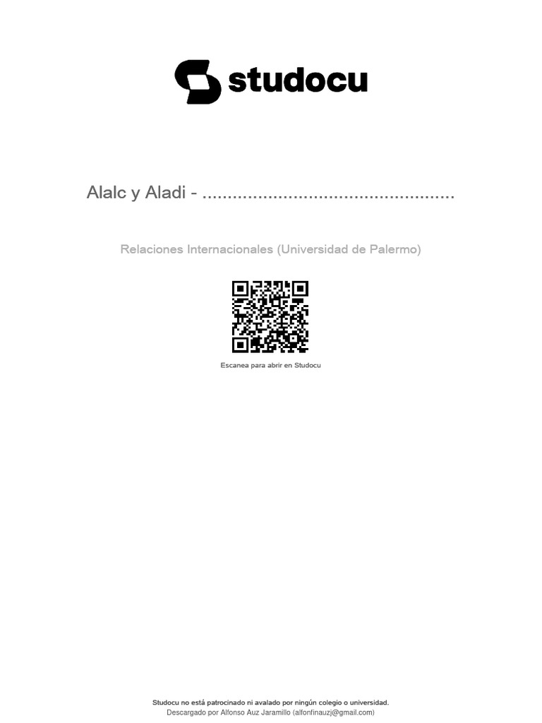ALALC | PDF | Economias | Comercio
