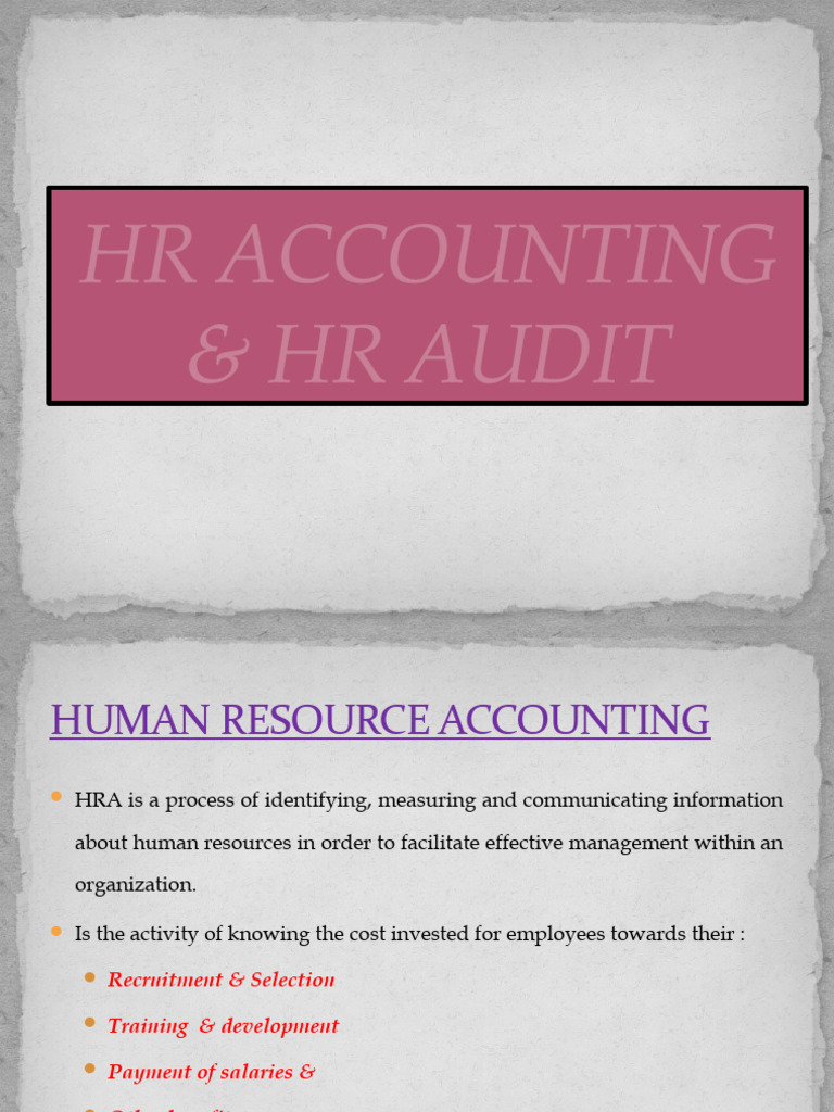 Hr Accounting & Hr Audit | PDF | Human Resources | Audit