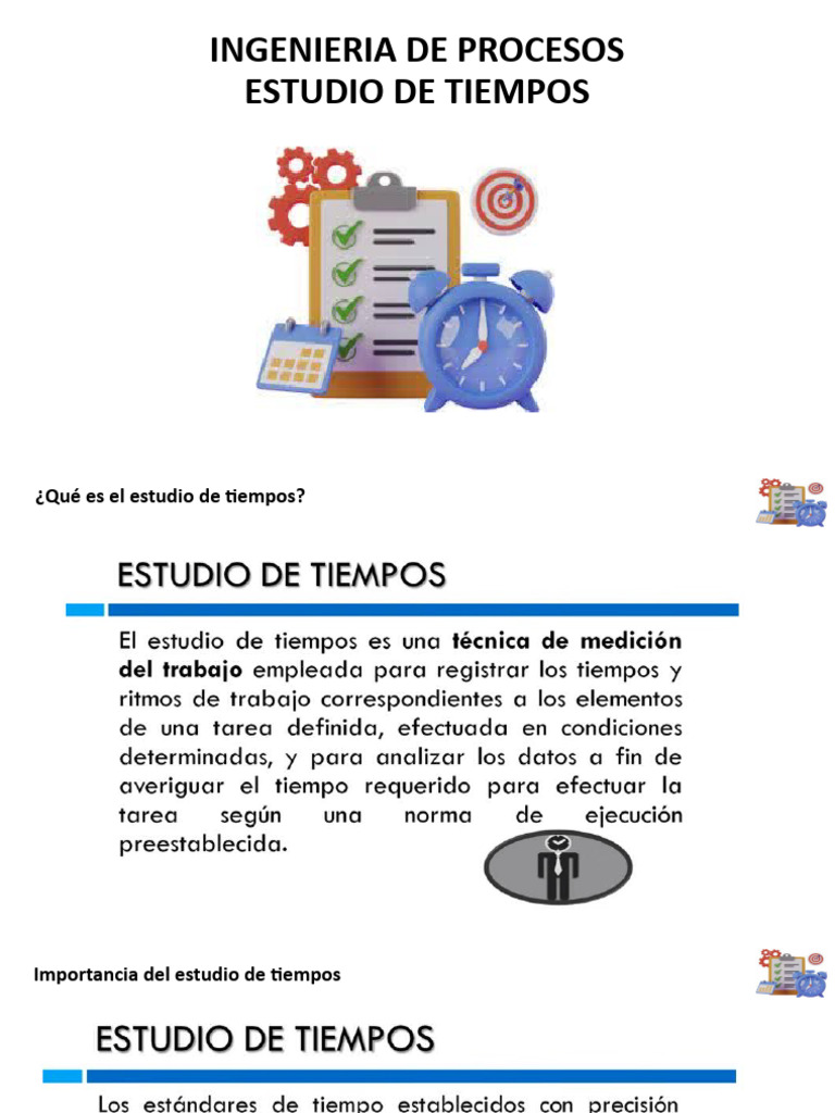 Estudio de Tiempos | PDF