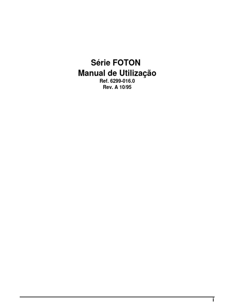Manual da Série FOTON - ALTUS | PDF | Interface de usuário | Automação