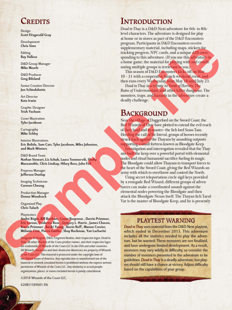 Dead in Thay | PDF | Dungeons & Dragons | Elf (Dungeons & Dragons)