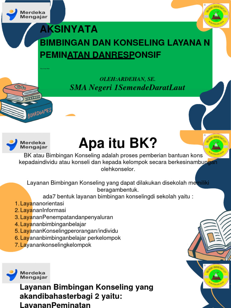Layanan BK Responsif di Sekolah | PDF | Karier & Perkembangan ...