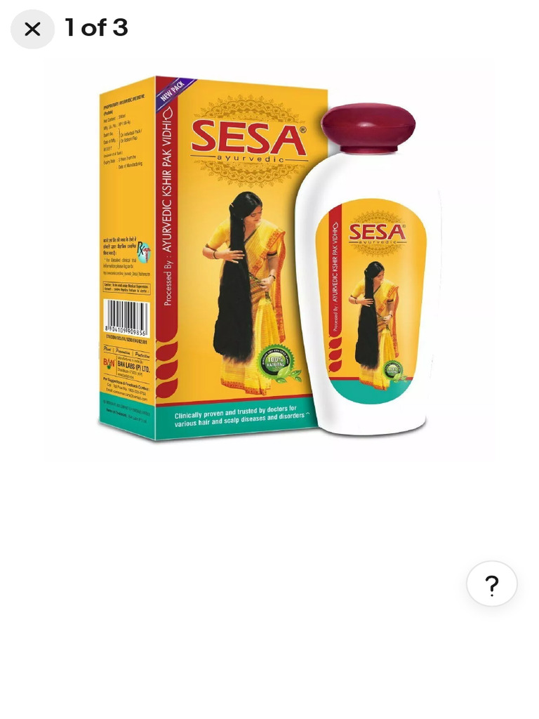 Sesa Oil For Long Beautiful and Nourished Hair - 200 ML Free S Pack of ...