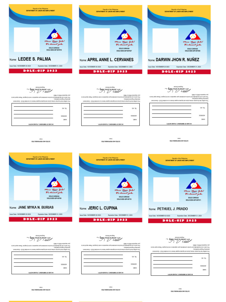 Gip Id Nov Dec 1 | PDF | Economy Of The Philippines