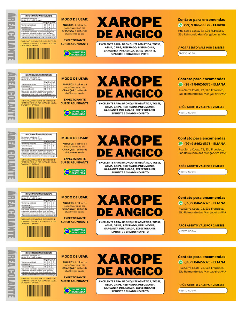 Xarop - Rotulos | PDF