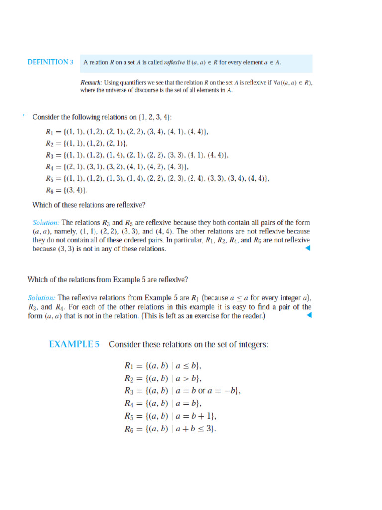Relasi - Refleksif Symetri Transitif | PDF