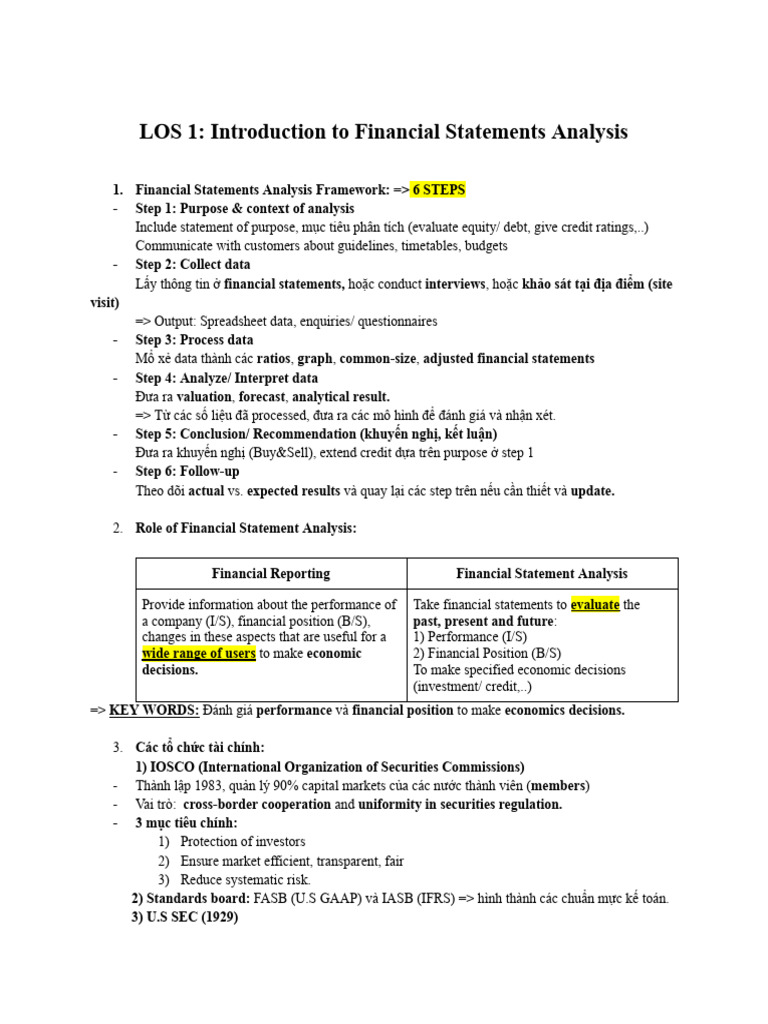 (Cfa) Fsa Notes | PDF
