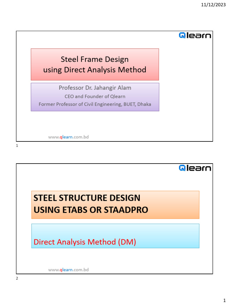 steel frame design 30-09-2023 | PDF | Beam (Structure) | Mechanical Engineering