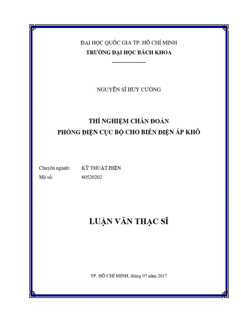 Thi Nghiem Chan Doan Phong Dien Cuc Bo Cho Bien Dien Ap Kho | PDF