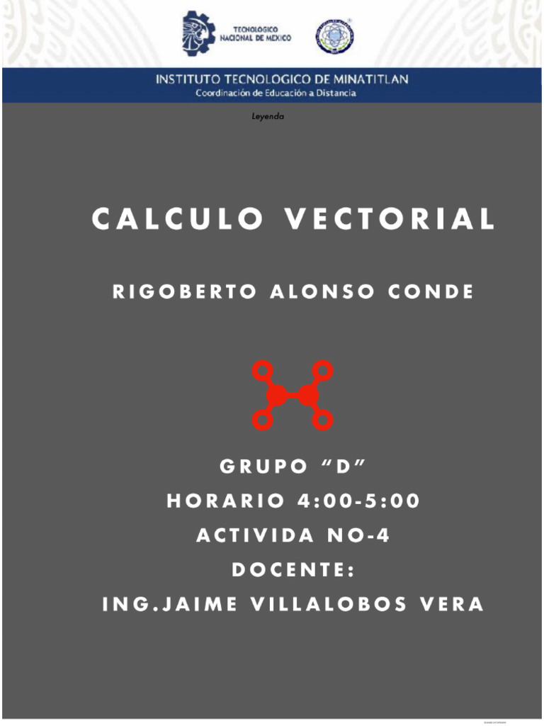ACT 4-Calculo Vectorial-Alonso Conde RIgoberto | PDF