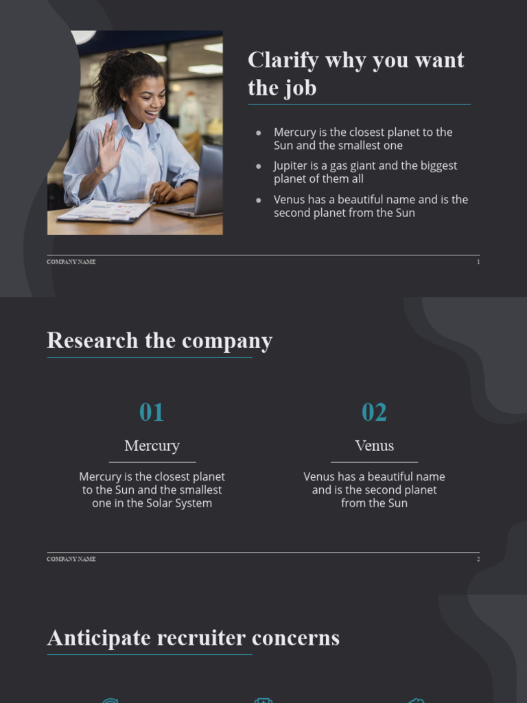 Tips For Great Job Interviews by Slidesgo | PDF | Planets | Planets In Astrology