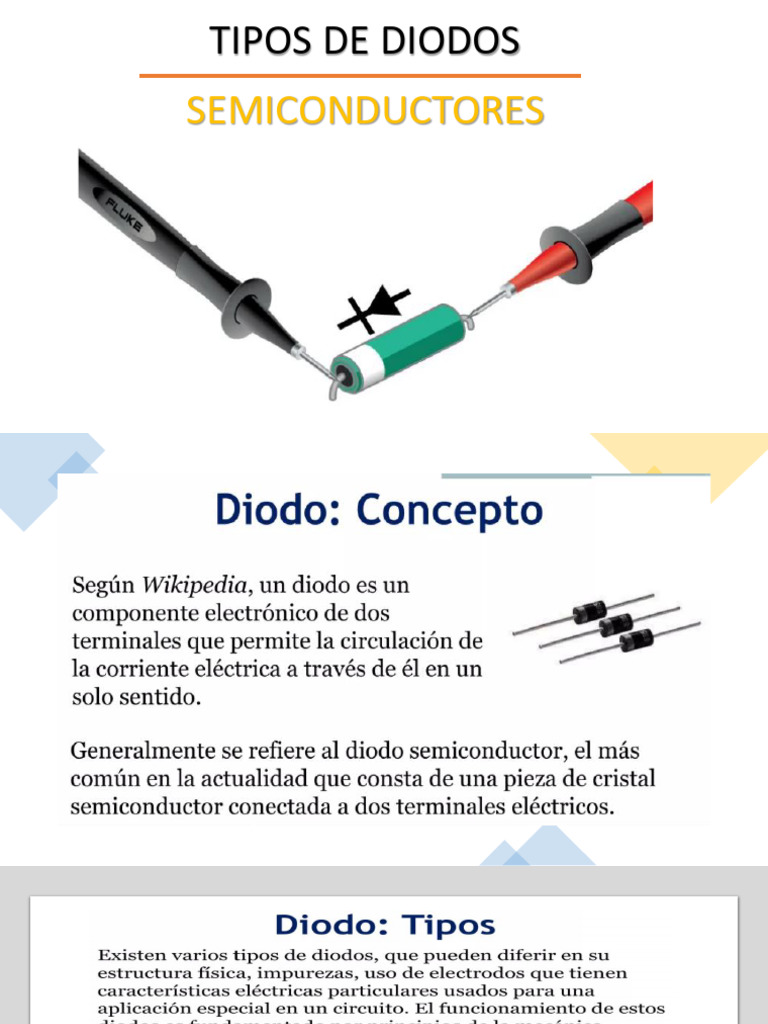 Tipos y Usos de Diodos Semiconductores | PDF | Diodo | Rectificador