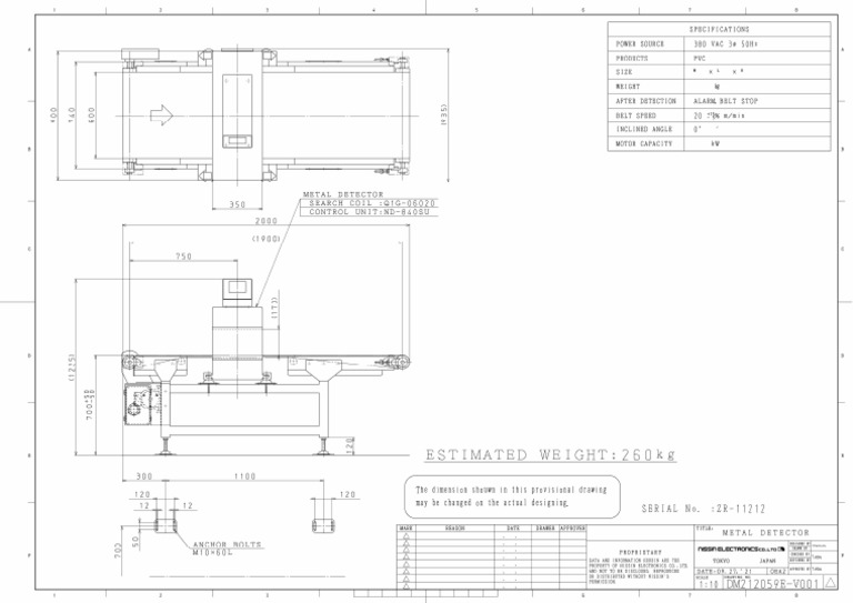 Referenced Drawing For Nissin Metal Detector | PDF
