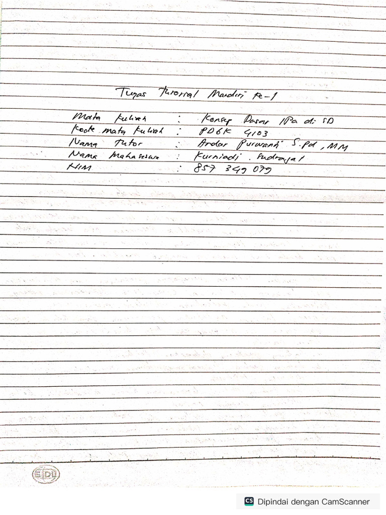 TTM 1 Konsep Dasar IPA Di SD | PDF