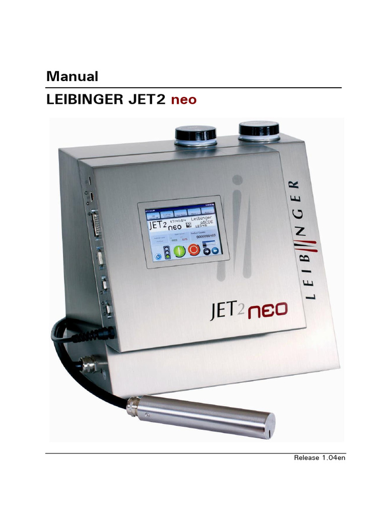LEIBINGER JET2 neo Manual Guide | PDF | Safety | Parameter (Computer ...