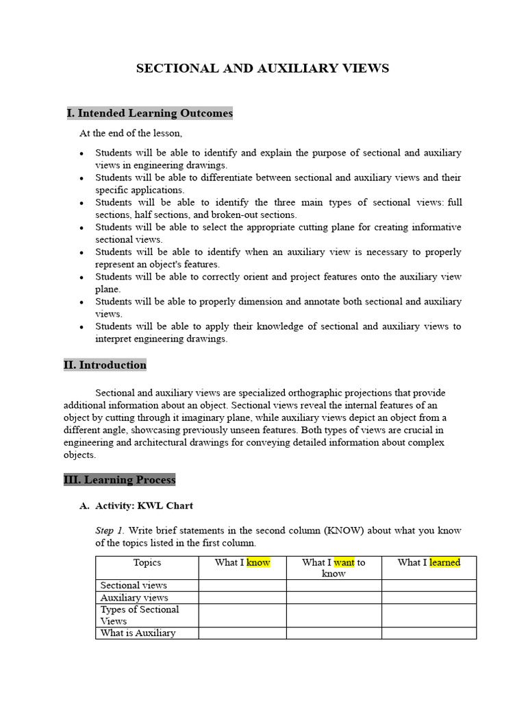 Paquiao, Leo - Sectional and Auxiliary View TECHDRAW | PDF