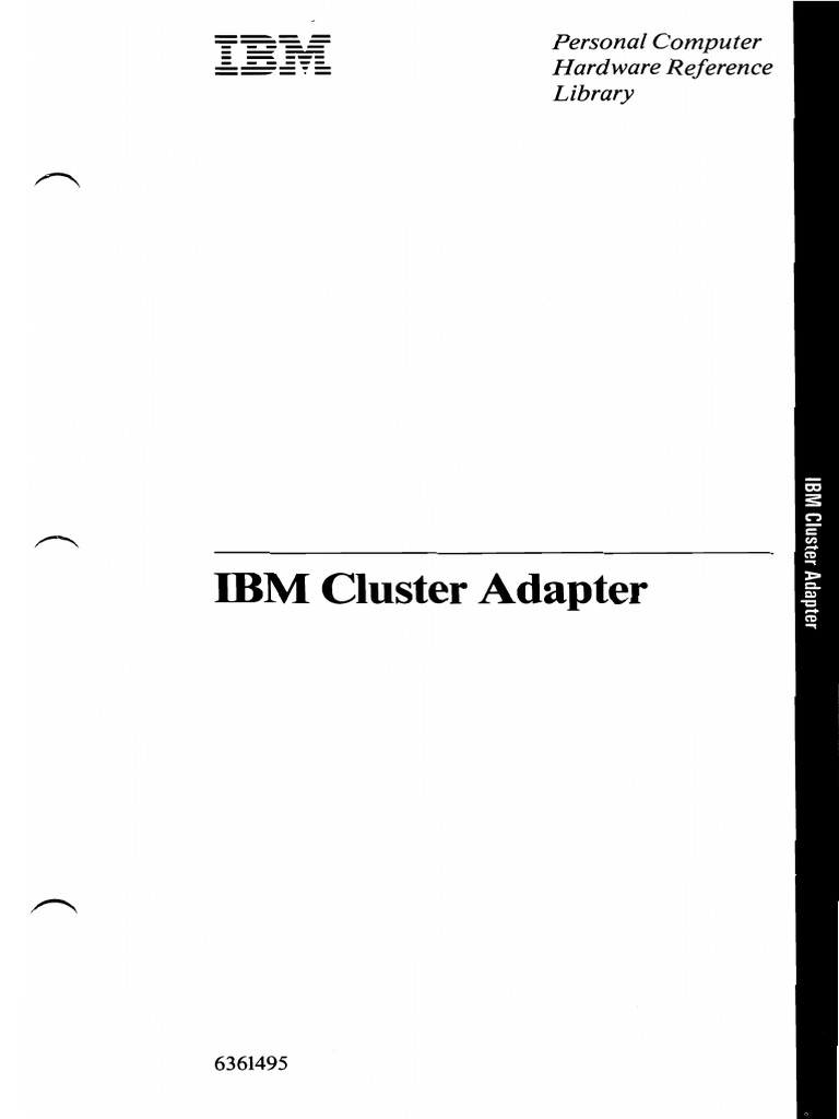 OA - IBM Cluster Adapter | PDF | Booting | Bios